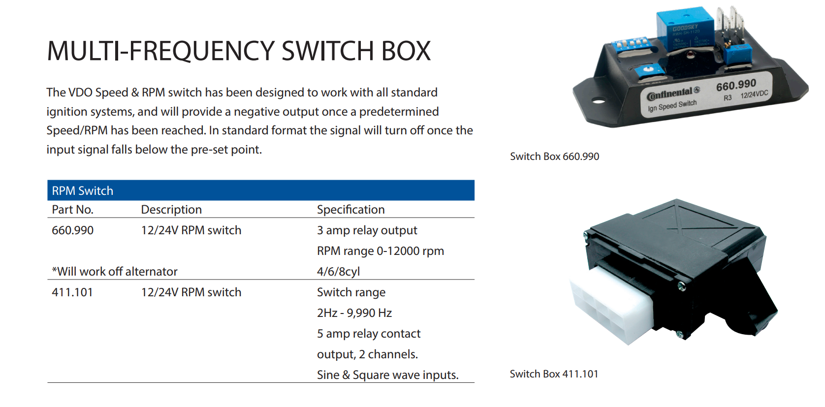 Electronic Interfaces Multi-Frequency Switch Box